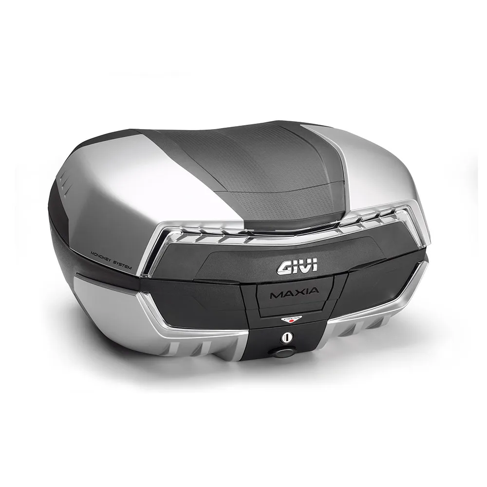 BAU GIVI V58NT MAXIA 5 MONOKEY 58L PRETO CROMADO PRATA
