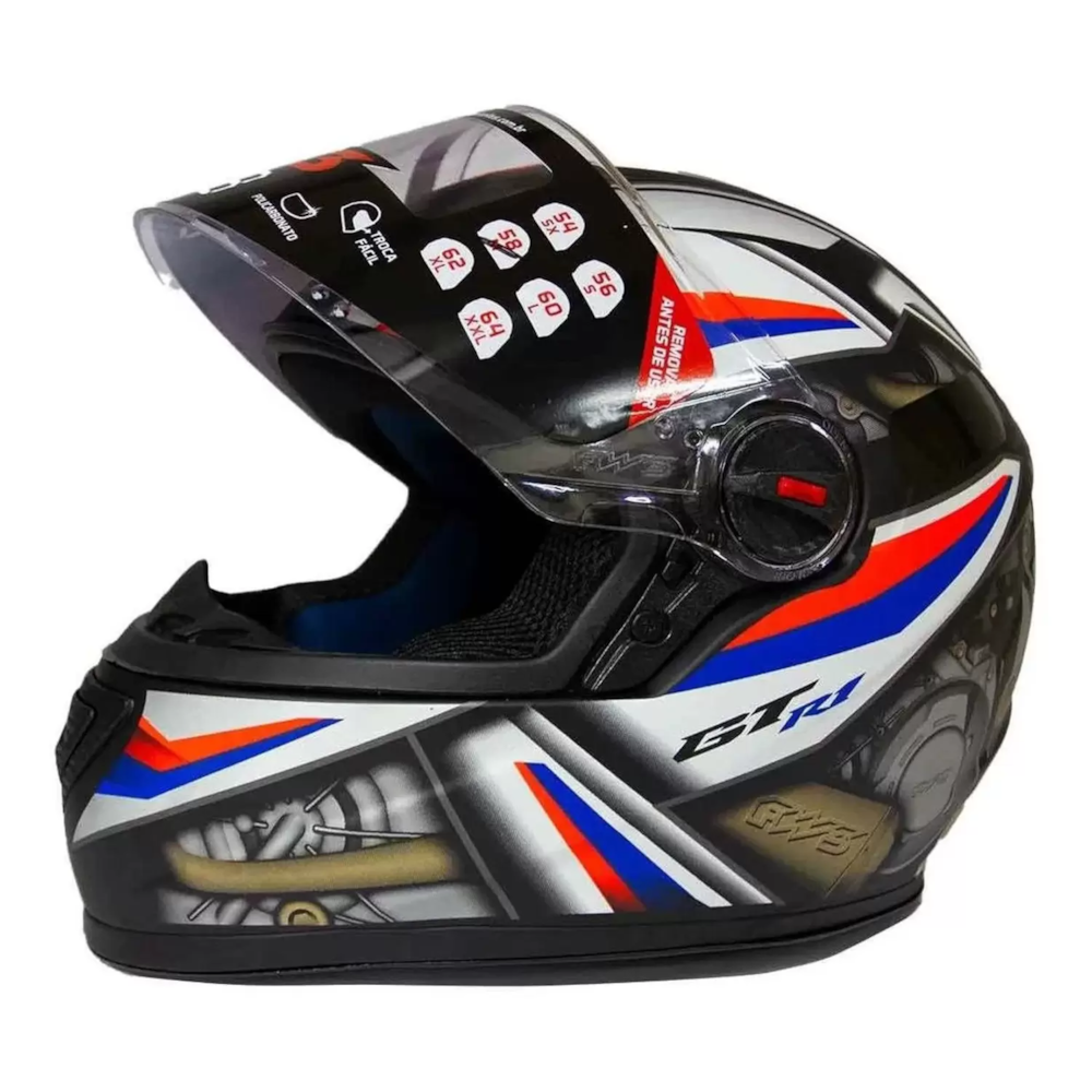 Capacete FW3 GTN R1 Fosco - Paulinho Motos