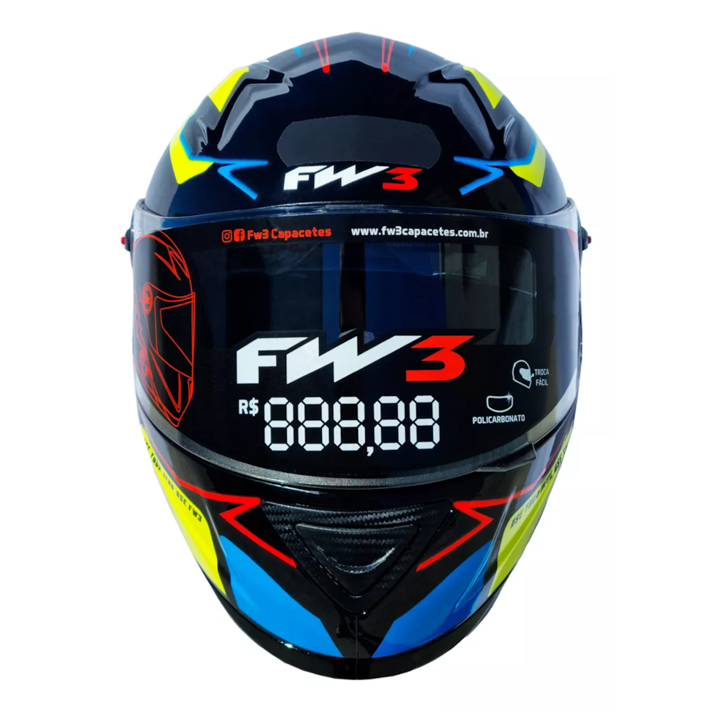CAPACETE FW3 GTX 43 | Na Paulinho Motos em até 6X sem juros