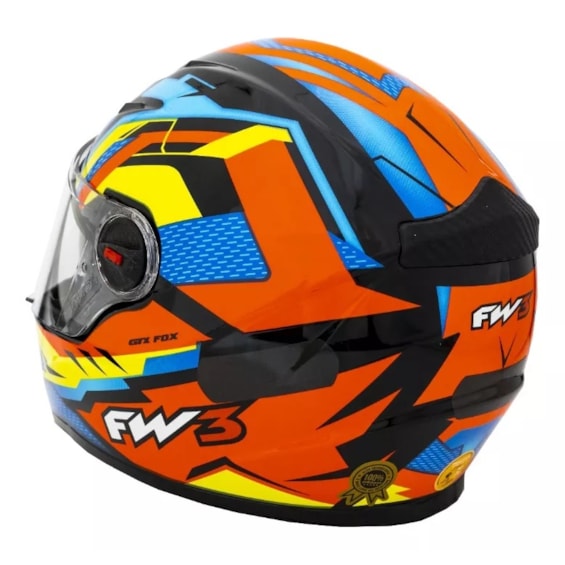 Capacete FW3 GTX FOX - Paulinho Motos
