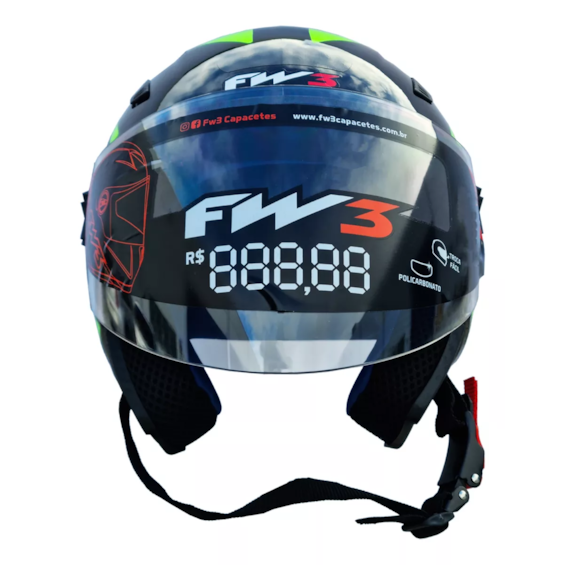Chegou o Incrível CAPACETE FW3 X OPEN ITÁLIA: Tecnologia e Estilo em ...