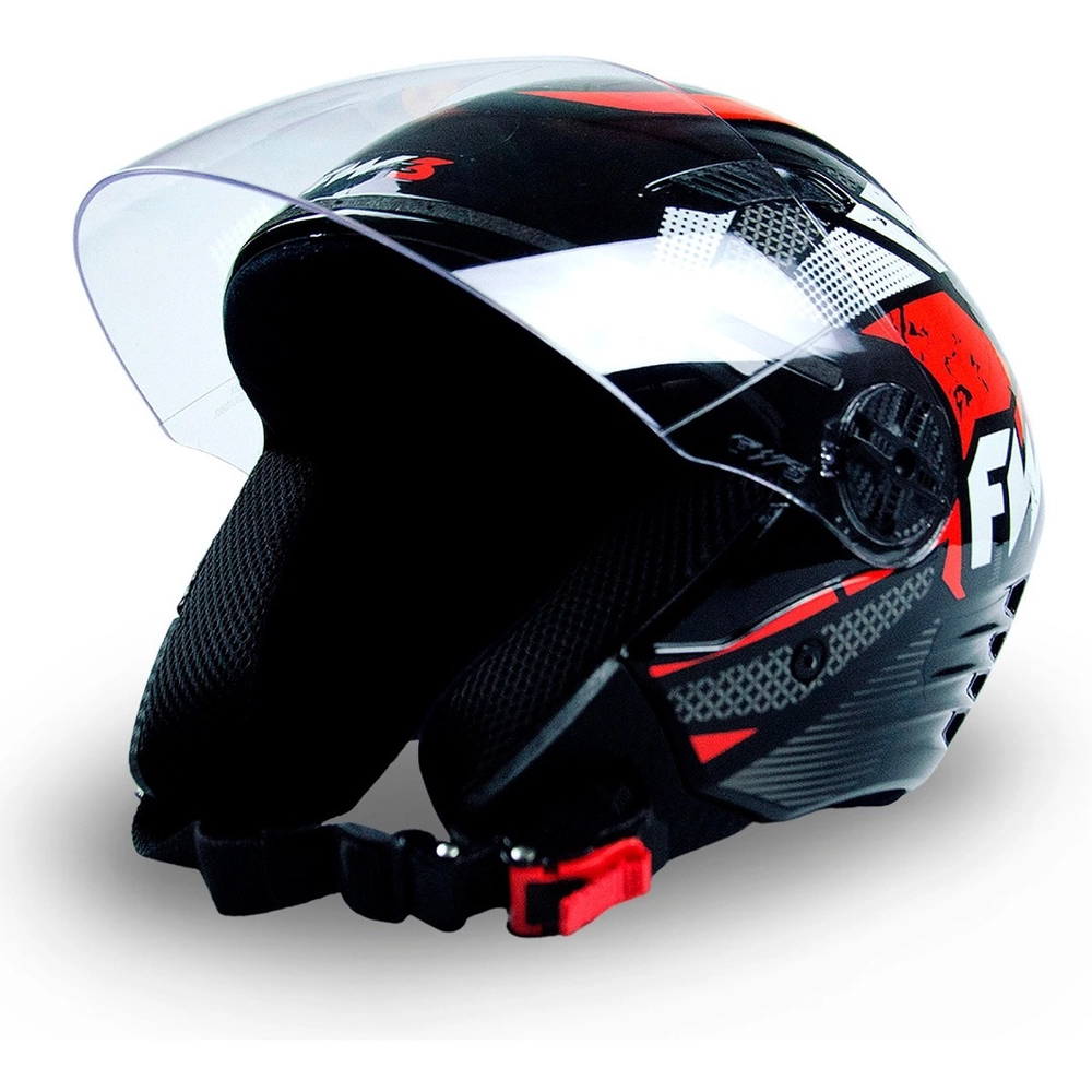 CAPACETE FW3 X OPEN SPEED PRETO-VERMELHO | Paulinho Motos