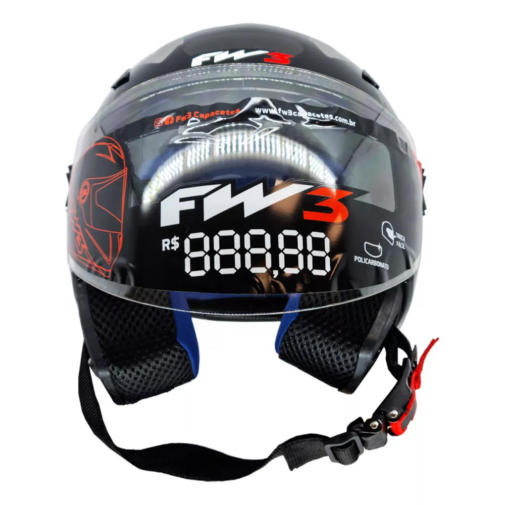 CAPACETE FW3 X OPEN UP 43 - Paulinho Motos
