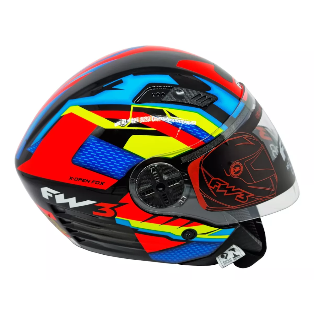 Capacete FW3 X Open Up Fox