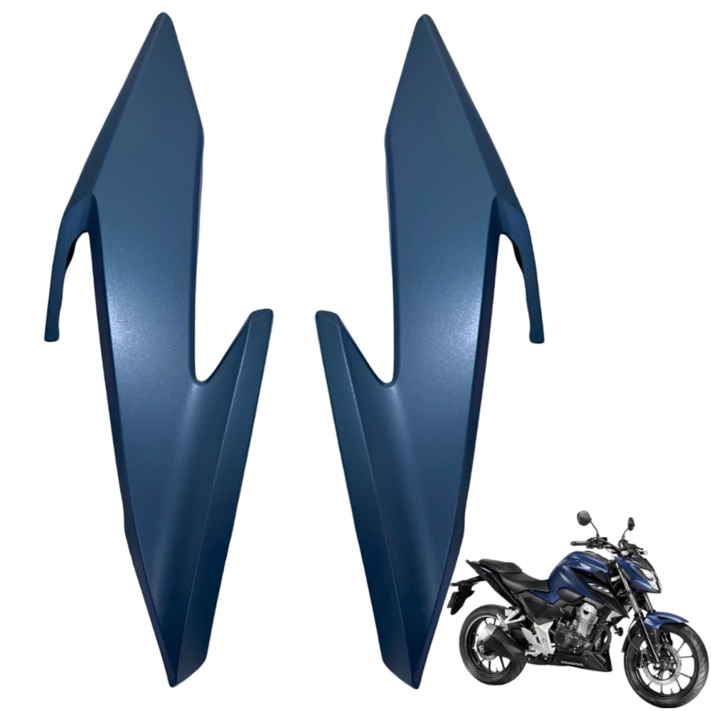 CARENAGEM FAROL CB 300F TWISTER 25- AZUL NOTURNO METALICO (LATERAL) PLASM