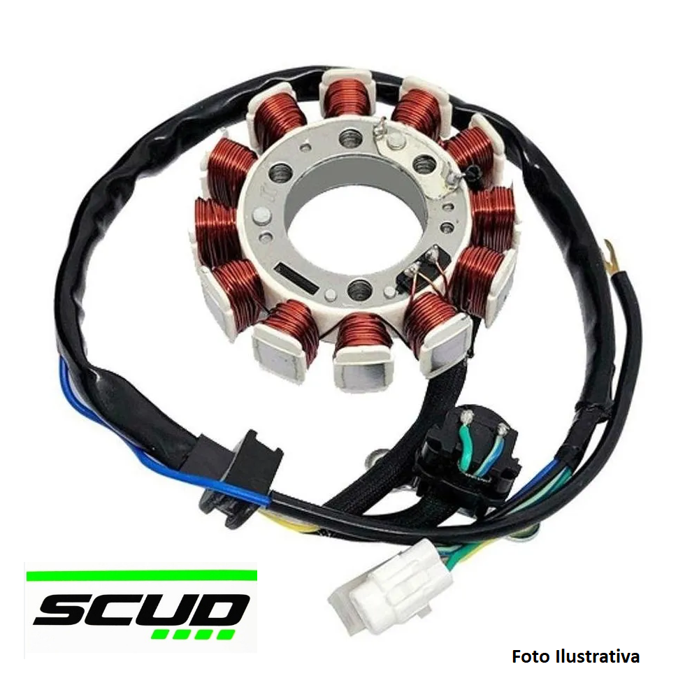 ESTATOR COMPLETO YBR 125 / XTZ 125 2002-05 | Paulinho Motos