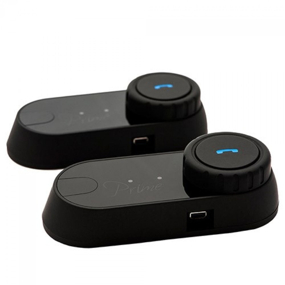 Intercomunicador De Capacete Motocom Prime (2 Peças) | Preto | Único