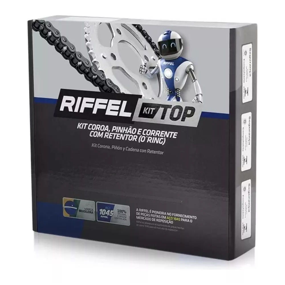 KIT TRANSMISSÃO RIFFEL CB 300F TWISTER 2023- C/RETENTOR 91644