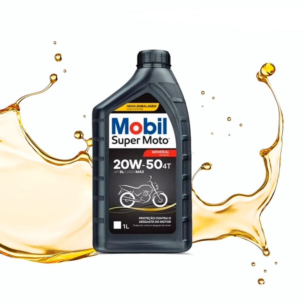 Oleo Mobil 4T 20W50 Mineral Litro - Paulinho Motos