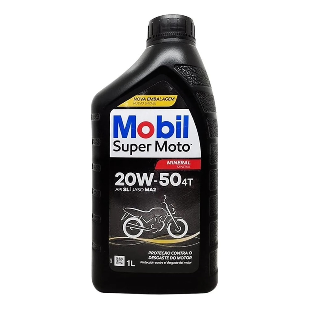OLEO MOBIL 4T 20W50 MINERAL LITRO - Paulinho Motos