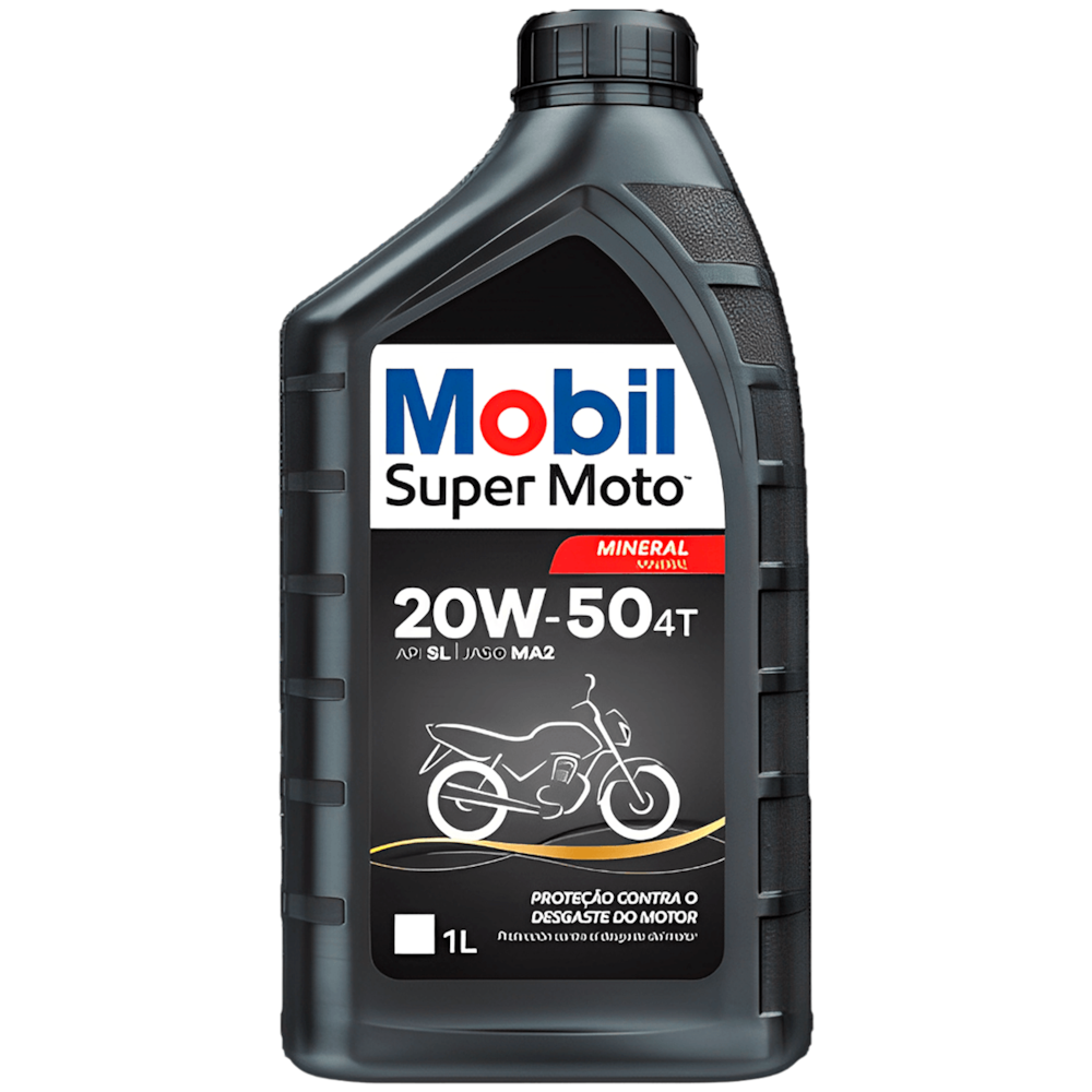 Dê Vida ao Seu Motor com Óleo Mobil 4T 20W50 Mineral Litro - O Melhor para sua Moto!