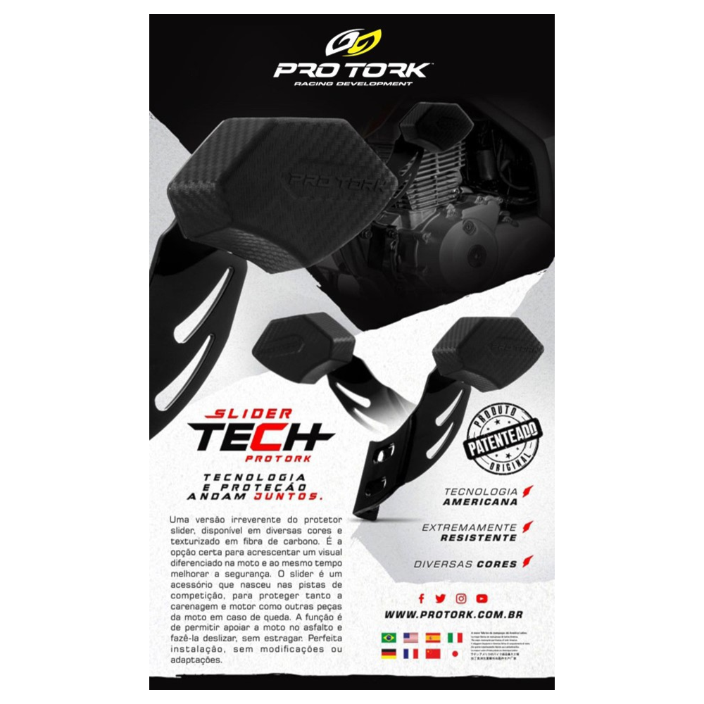 SLIDER PRO TORK MOD TECH TWISTER 250 PRETO